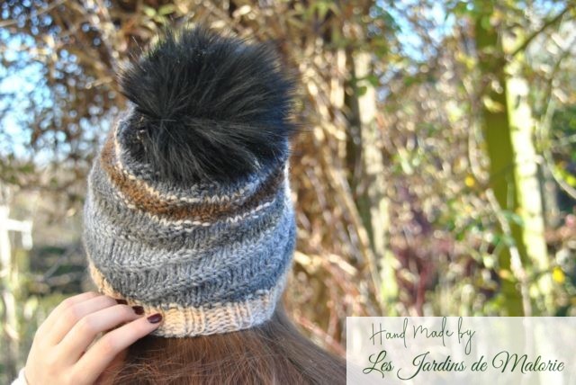 Bonnet Gaspard à spirales – Hand made by Les Jardins de Malorie